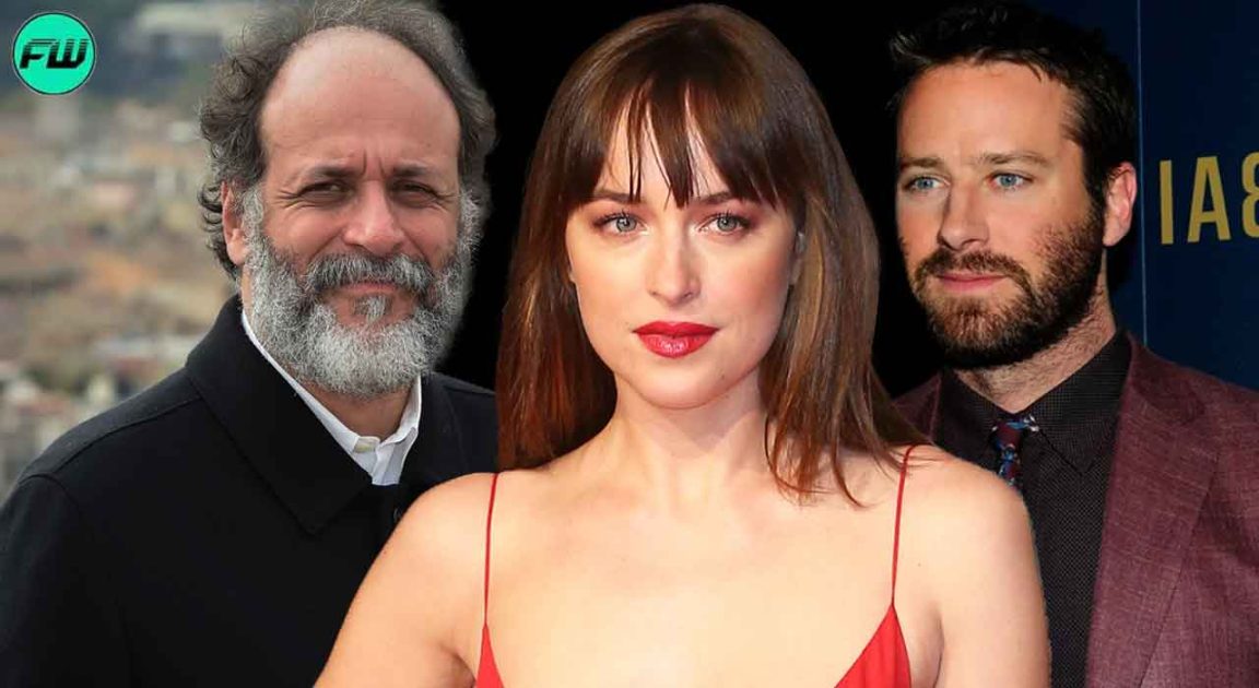 Dakota Johnson Leaves Luca Guadagnino Red-Faced, Claims Armie Hammer Nearly Ate Her in Call Me ...