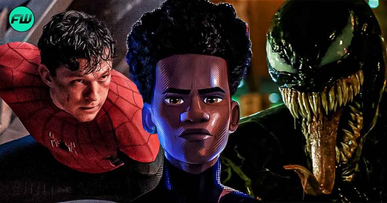 After Tom Hollands Spider Man Venom Also Slides Into Across The Spider Verse As Venomverse