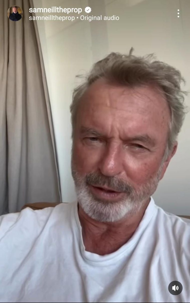 "It’s sort of ‘Cancer! Cancer! Cancer!’": Jurassic Park Star Sam Neill ...