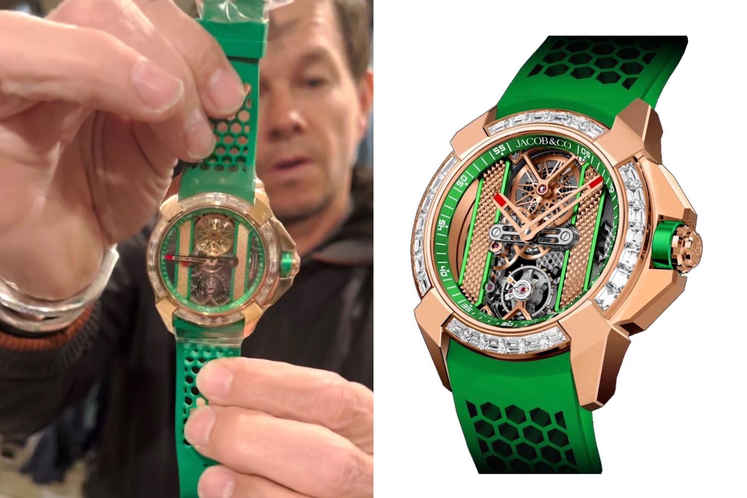 Mark Wahlberg Flaunts Ultra Posh $150K Jacob & Co. Watch With a Rose ...