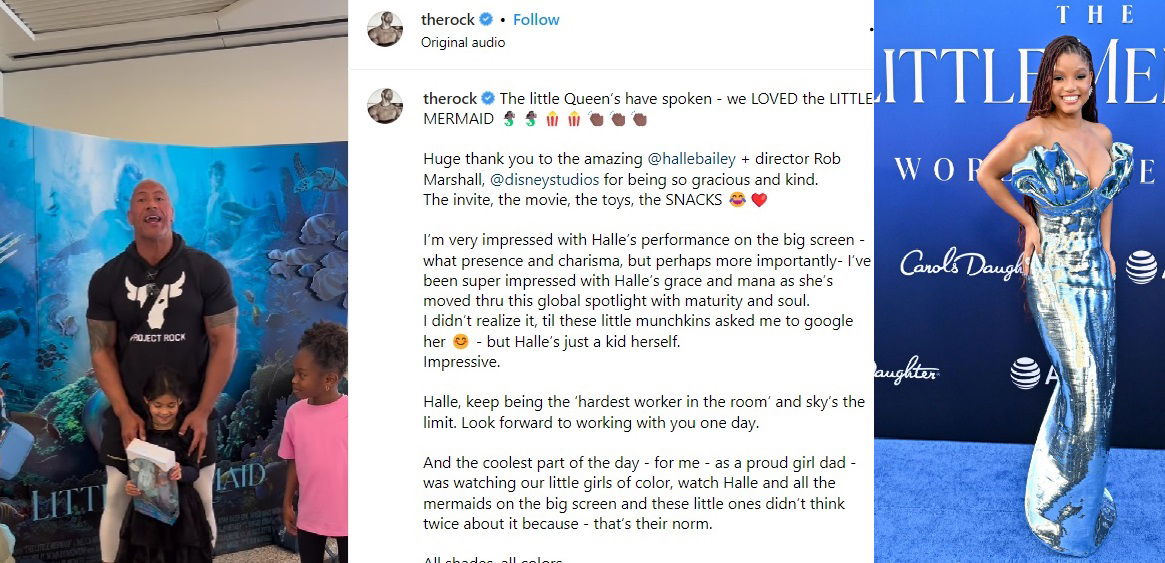 Dwayne Johnson Confesses He Did Not Know Who 'The Little Mermaid' Star ...