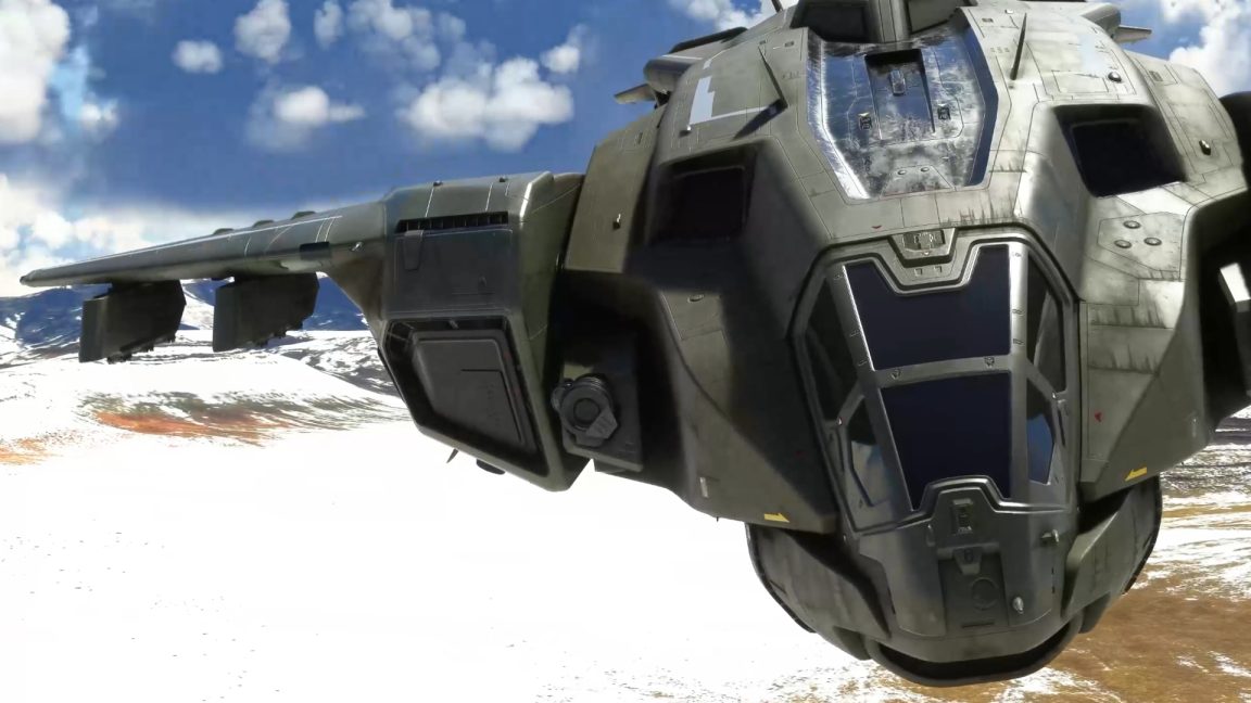 Starfield Player Creates the Legendary Pelican Ship from Halo