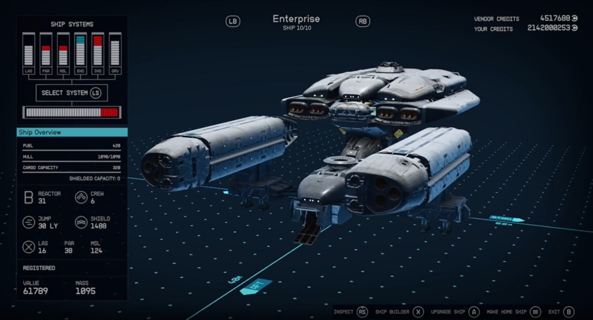 Starfield Guide: How to Build the USS Enterprise and Explore 'Where No ...