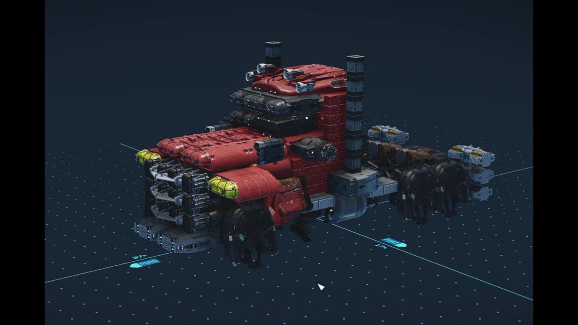 Starfield Ship Transformed Into Optimus Prime Space Truck