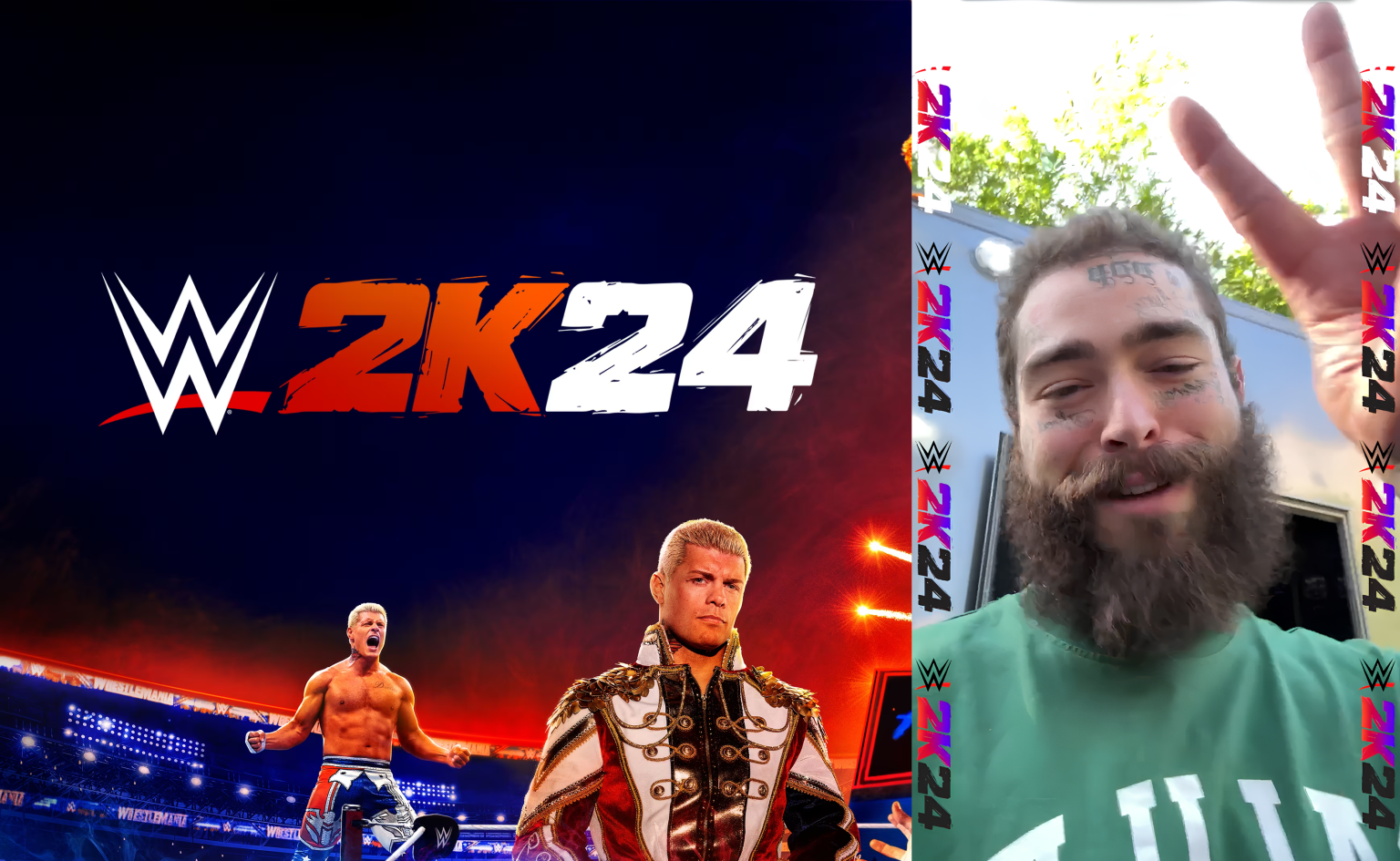 Ever Wanted to Rock Bottom Post Malone? Well His Appearance in WWE 2K24 Means You Can