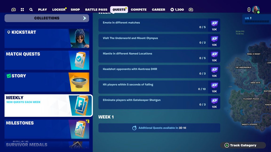 How To Complete Week 0 Weekly Quests in Fortnite Chapter 5 Season 2