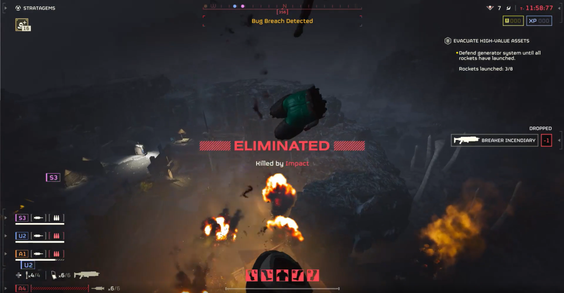 Most Painful Helldivers 2 Death: Diver Gets Ragdolled by Bile Titan ...