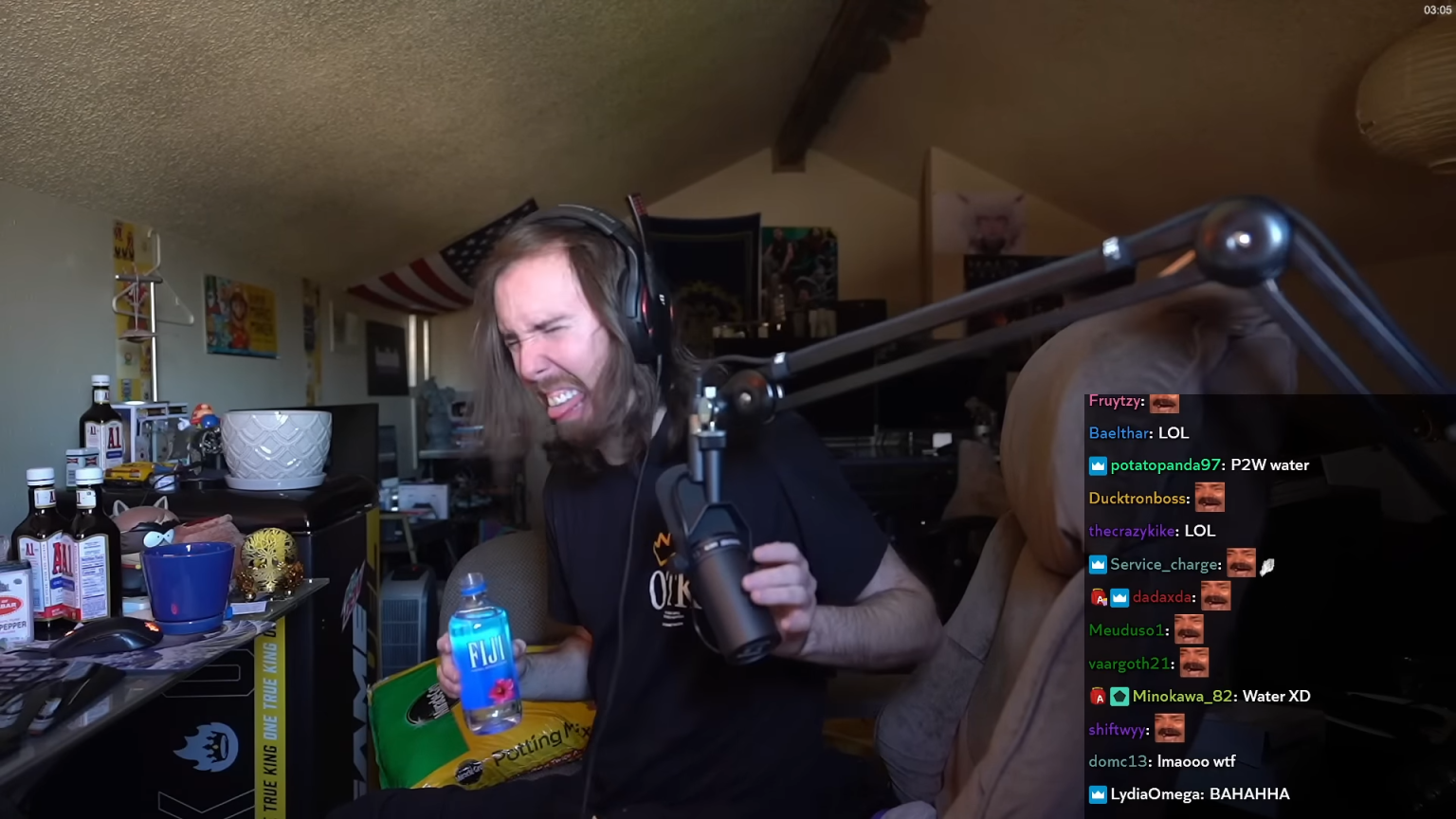 “Chasing water with soda is insane”: Asmongold Does Nothing For the ...