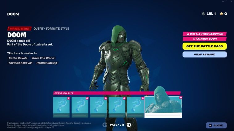 The Already Overpowered Doctor Doom in Fortnite Now Takes a Trick Out ...