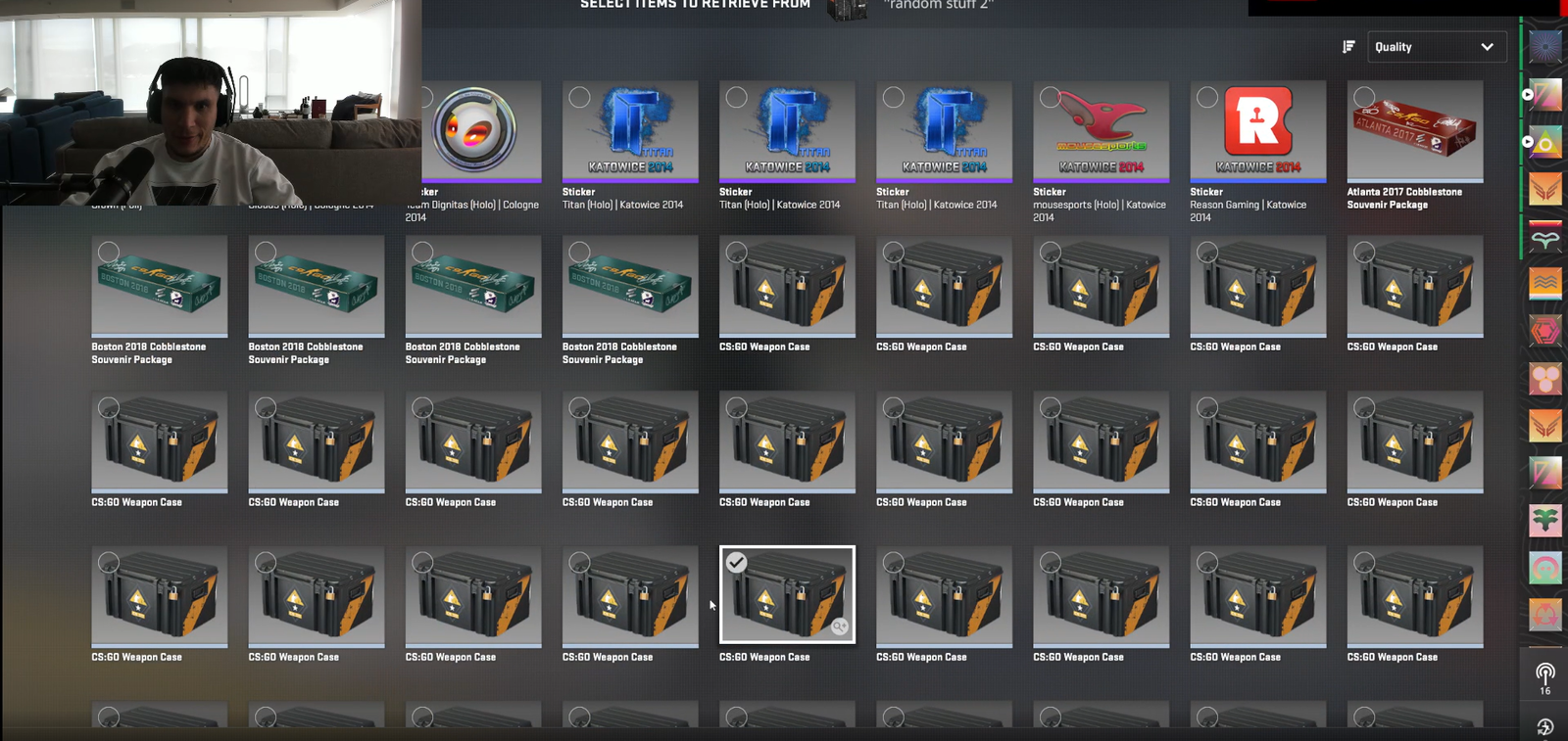 Counter-Strike 2 Streamer is Sitting on a Schrodinger’s Gold Mine of Skins and Cosmetic Cases ...