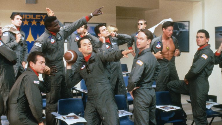 Parody of Tom Cruise's Top Gun Helped Charlie Sheen Create a Career ...