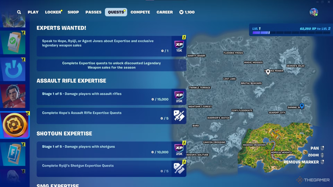 "Bring milestone quests back": Expertise Quests in Fortnite are a ...