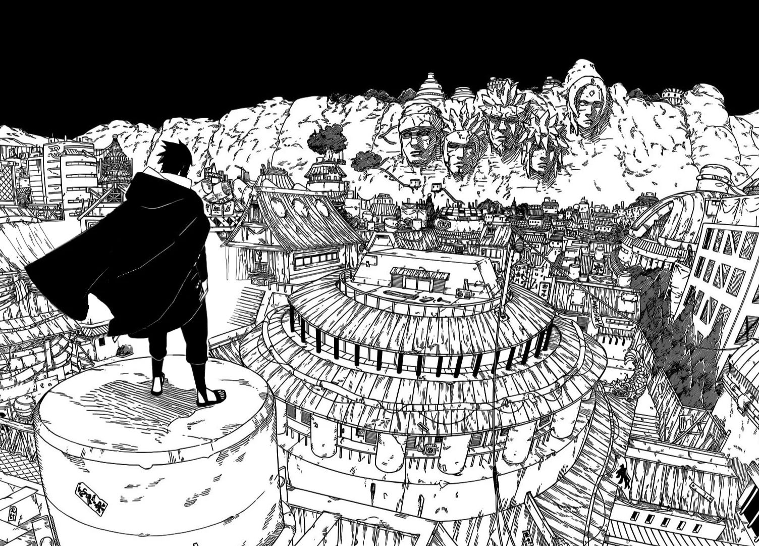 "Kishimoto's high-angle, fish-eye-style shots always hit different": 2 Naruto Manga Panels That ...