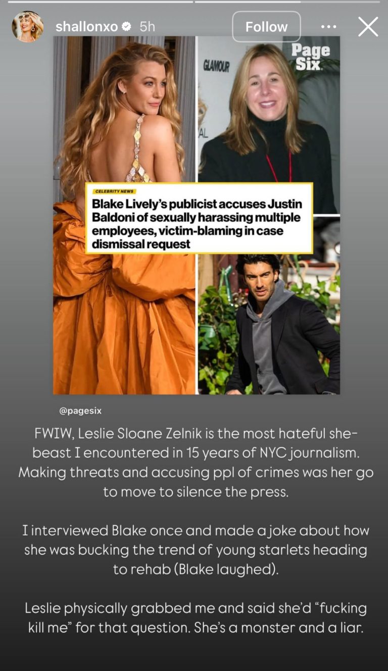 “She’s a monster and a liar”: Blake Lively’s Publicist Threatened to ...