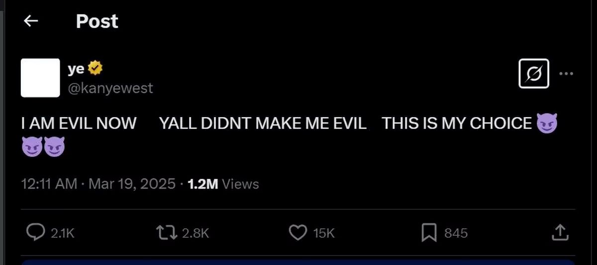 Kanye West Claims “I BEAT WOMEN” in Tweet Defending Diddy After Past ...