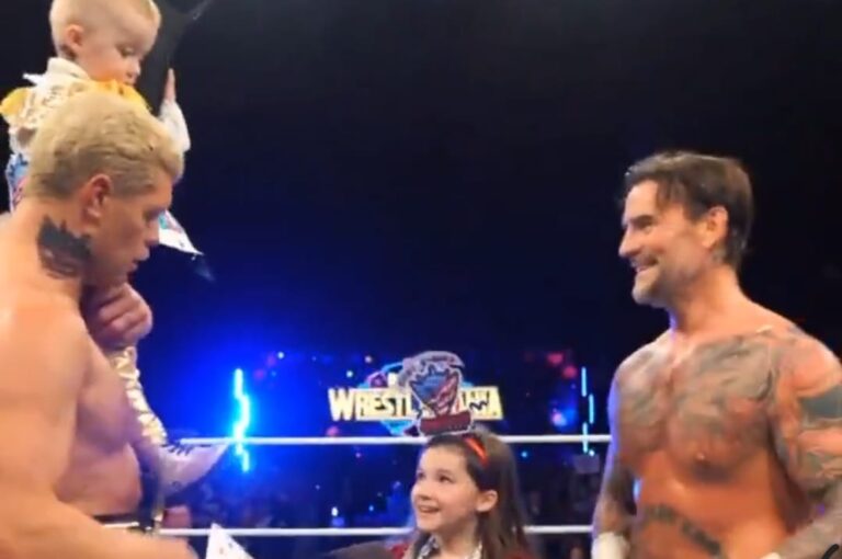 Video: CM Punk Caught Crying in Match With Cody Rhodes at WWE Nottingham