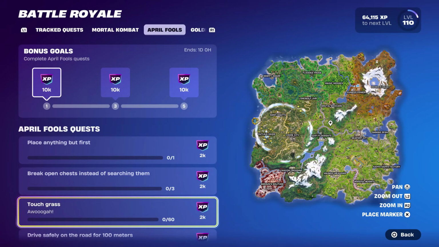 How to Complete All Fortnite April Fool’s Quests