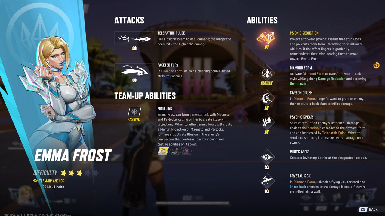 Marvel Rivals Emma Frost Guide: How to Play, Strategies, More