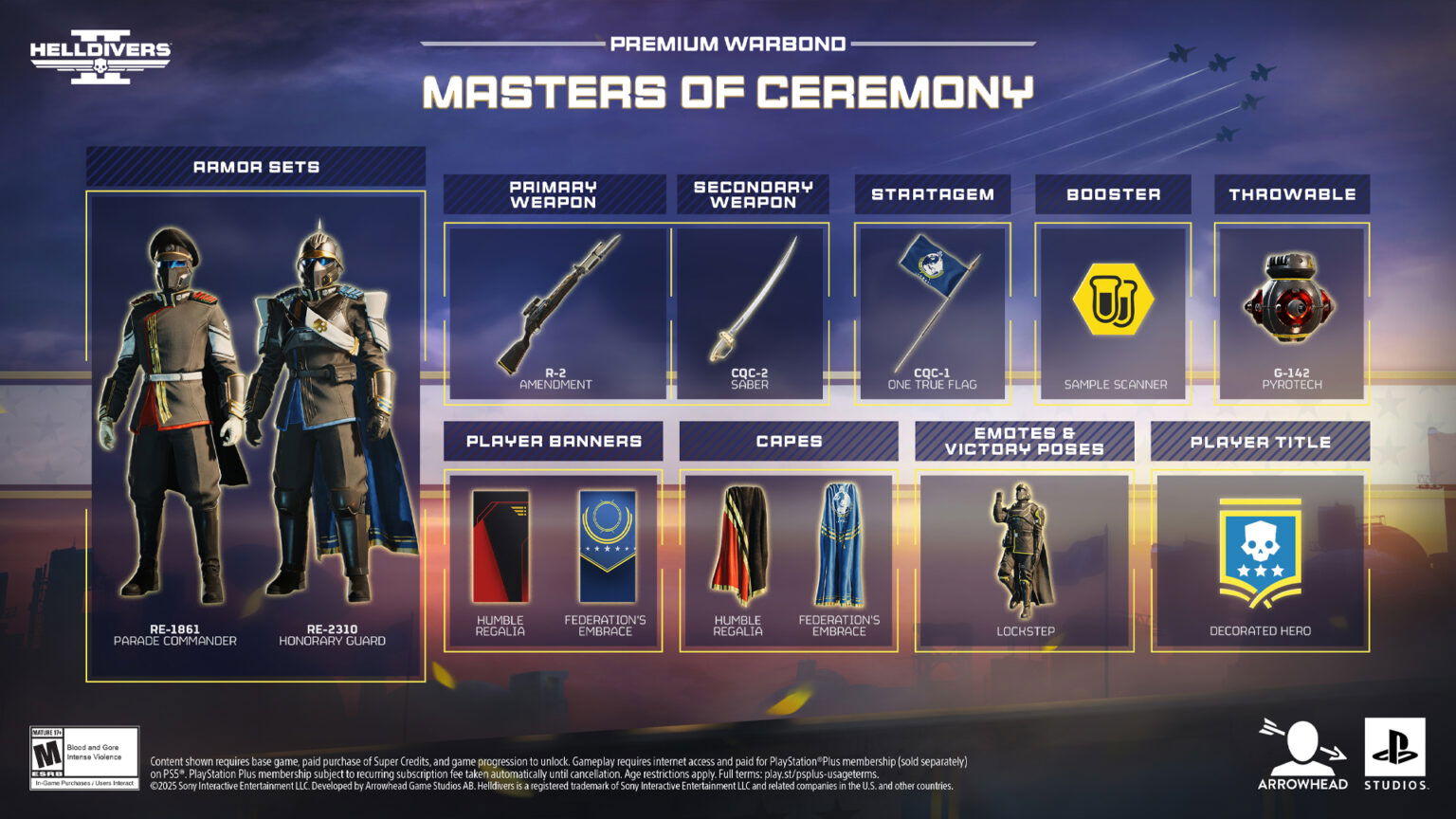 Masters of Ceremony: One of the Best Warbonds Joins Helldivers 2 on May 15