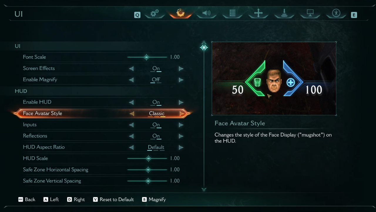 Doom: The Dark Ages Hidden Setting Lets You Use the OG Face Display ...