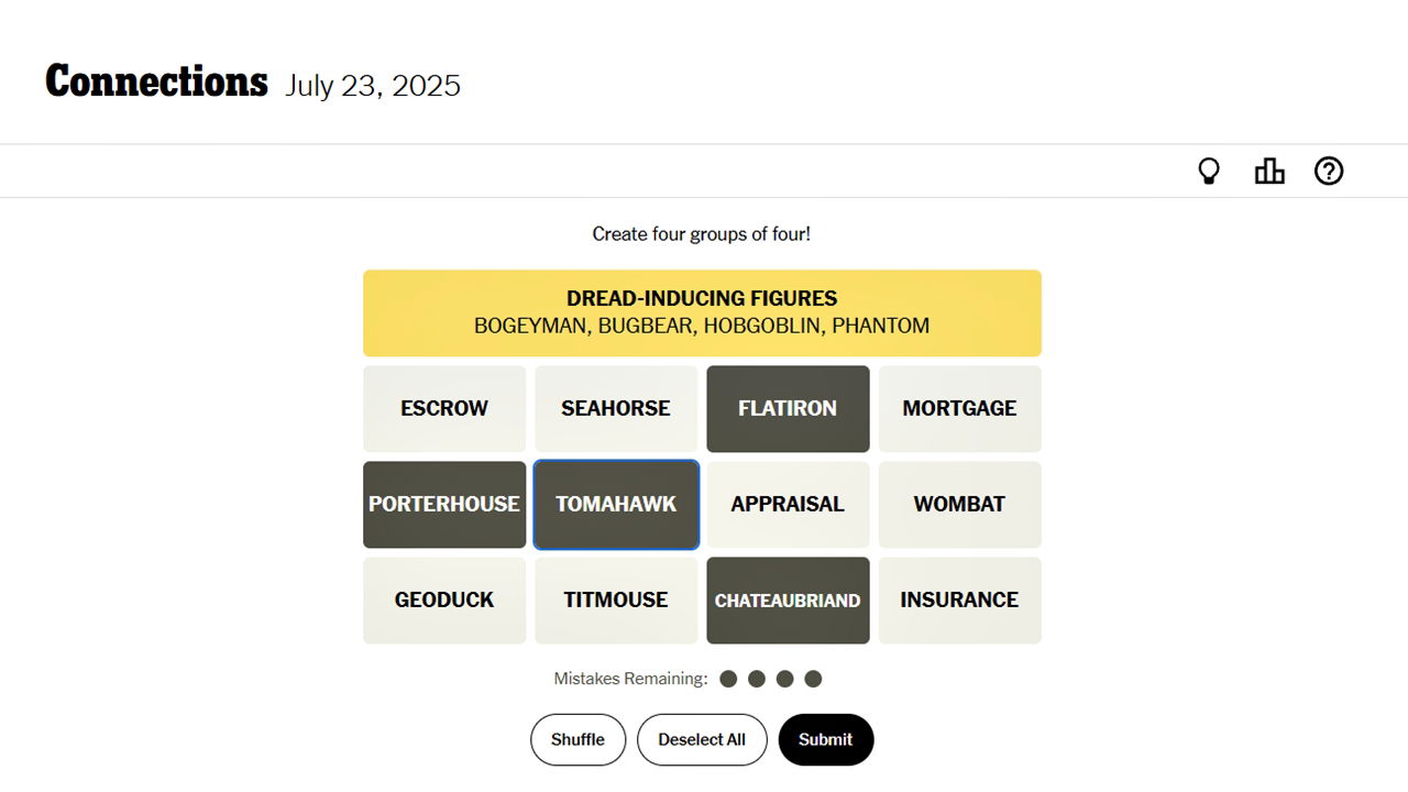 NYT Strands and Connections Solution for Today (July 23, 2025)
