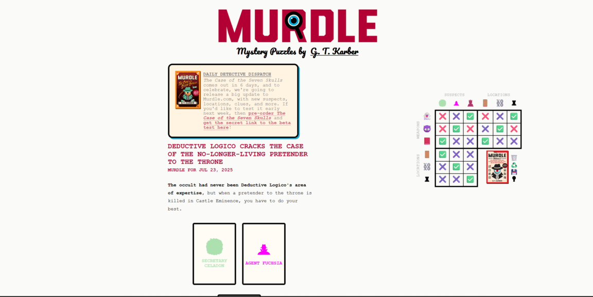 Daily Murdle Solution for Today (July 23, 2025)