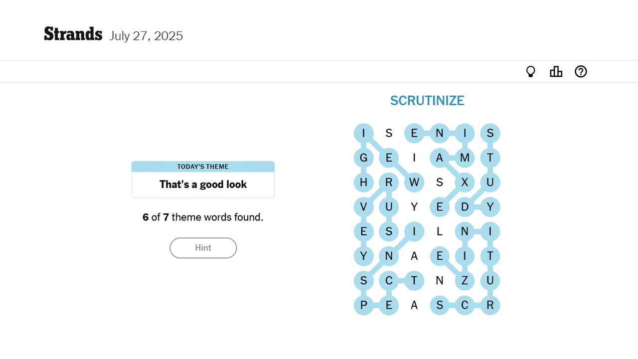 NYT Strands and Connections Solution for Today (July 27, 2025)