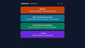 Daily Conexo, Contexto, and Letroso Solutions For Today (August 5, 2025)