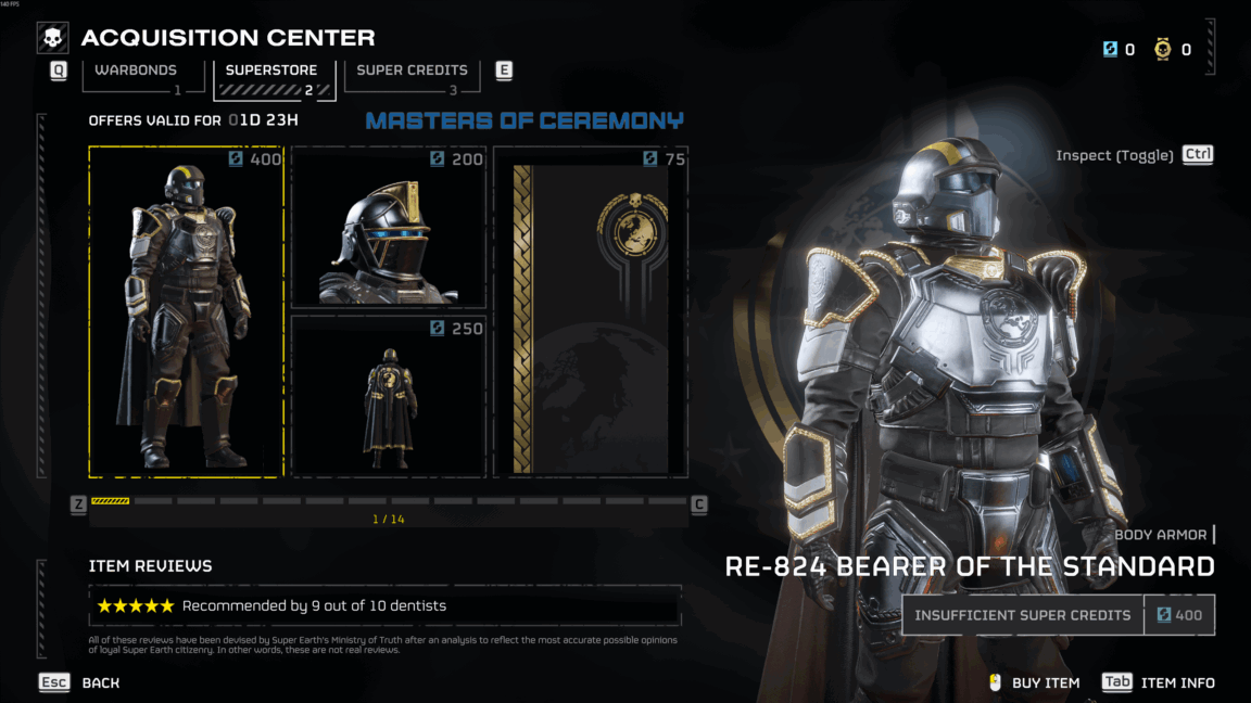 Helldivers 2 Superstore Update for August 16, 2025