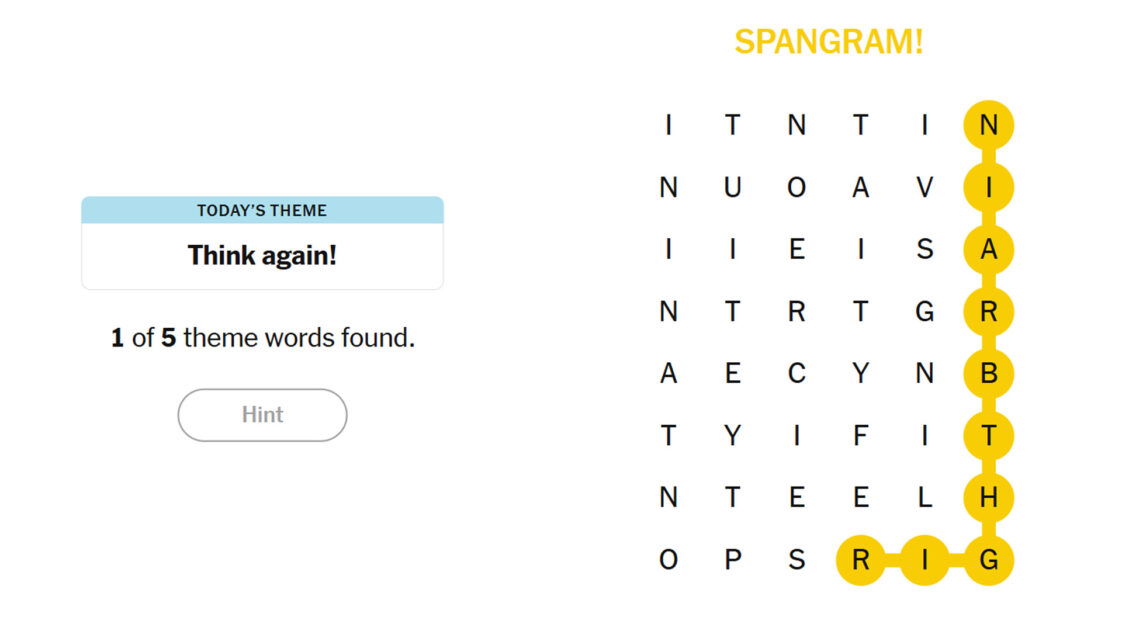 NYT Strands August 17, 2025 Hints and Solution