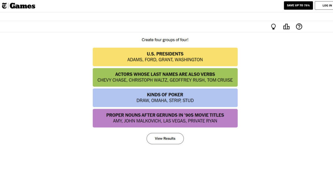 NYT Connections Hints and Solution for Today (August 22, 2025)