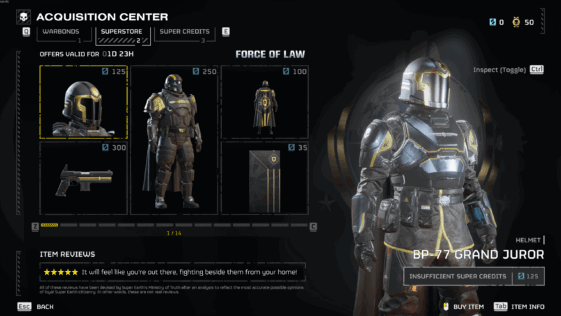 Helldivers 2 Superstore Update for August 26, 2025