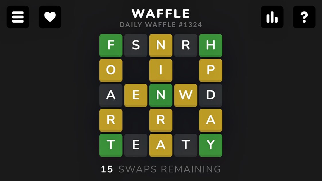 Daily Waffle #1324 Hints and Solution for Today (September 6, 2025)