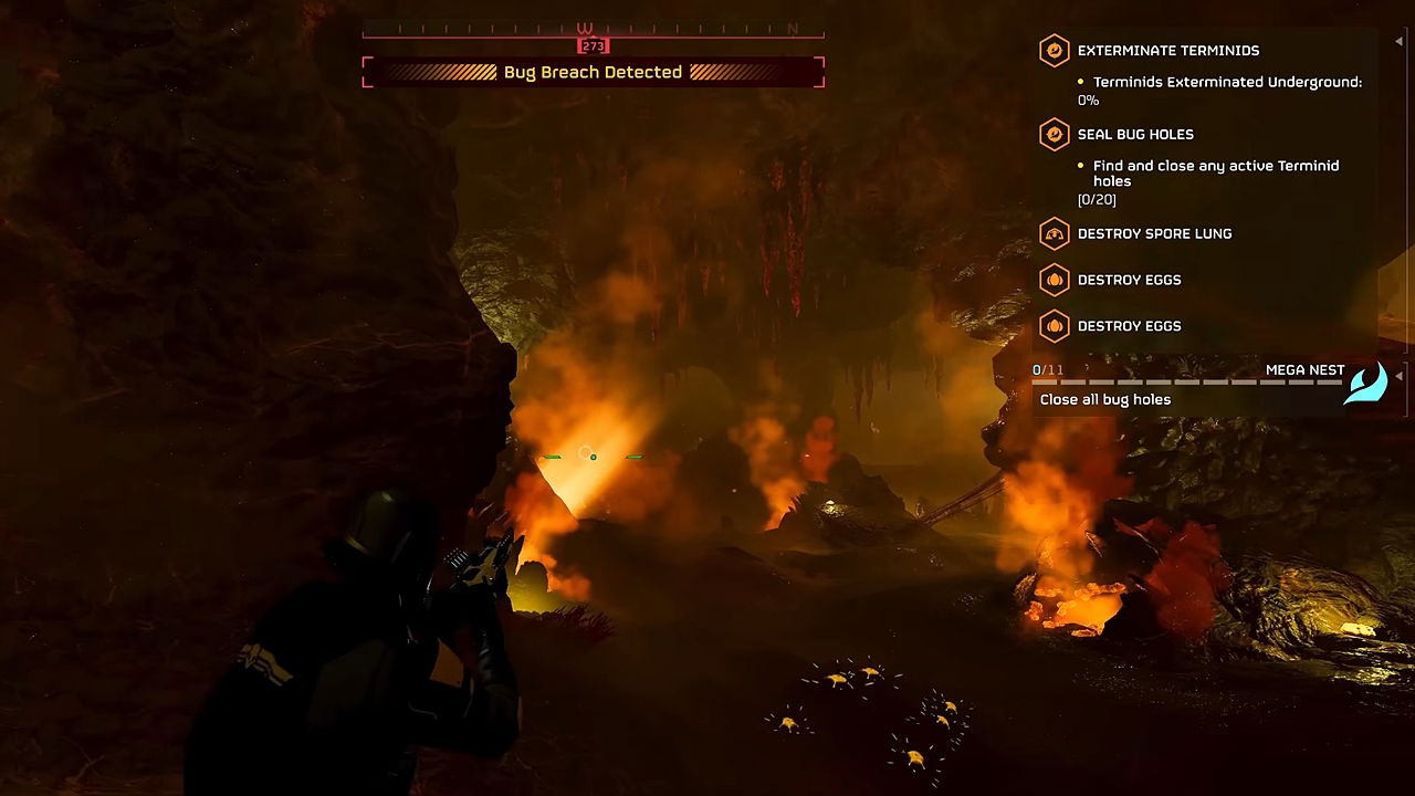 How to Close Bile Titan Holes Inside Caves in Helldivers 2?