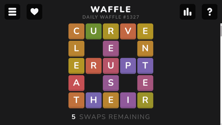 Daily Waffle #1327 Hints and Answers for Today (September 9, 2025)
