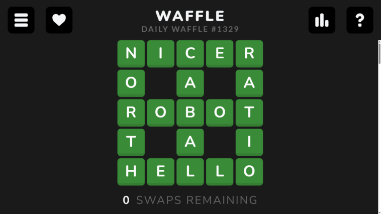 Daily Waffle #1329 Hints and Answers for Today (September 11, 2025)