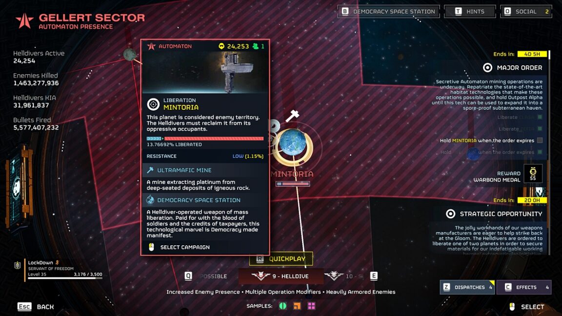 Helldivers 2 Major Order Guide: Tips to Squash the Automaton Operation in Mintoria