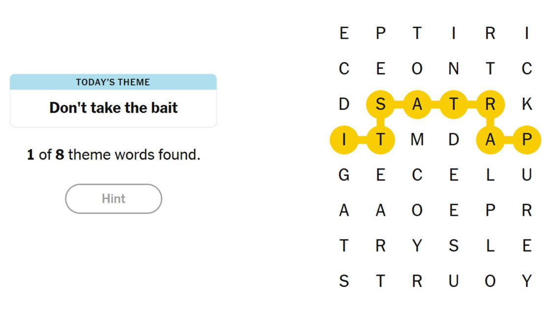 NYT Strands Hints and Answers for Today (October 5, 2025)