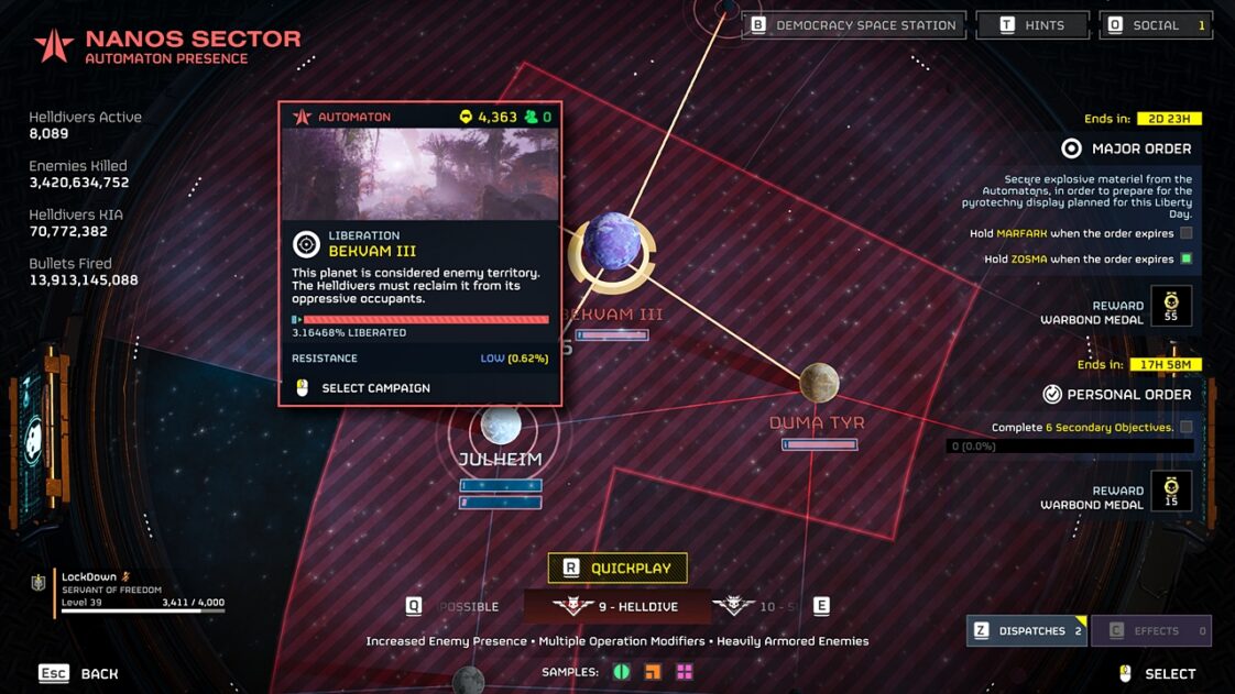 Helldivers 2 Major Order Status: Are We on Track For Liberty Day ...