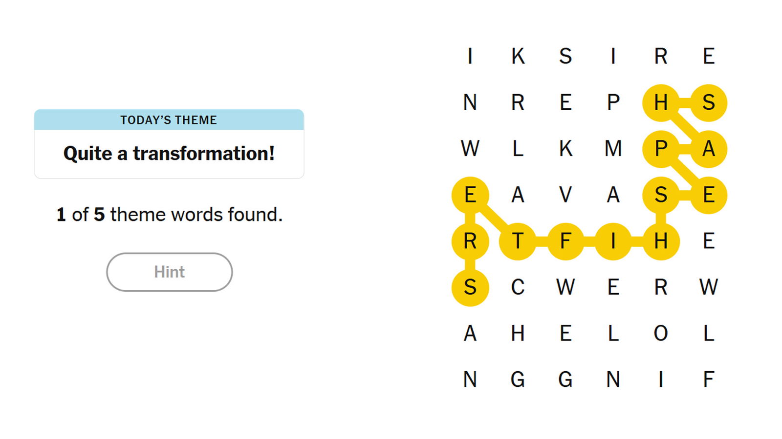 NYT Strands Hints and Answers For Today (October 25, 2025)