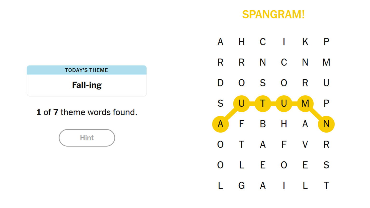 NYT Strands Hints and Answers for Today (October 26, 2025)