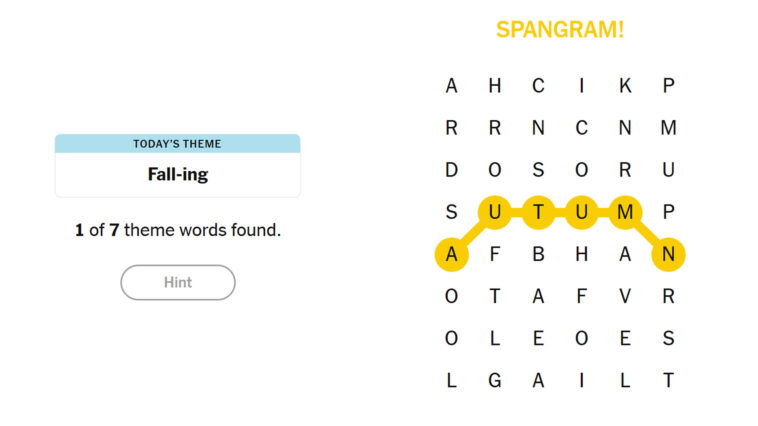 NYT Strands Hints and Answers for Today (October 26, 2025)
