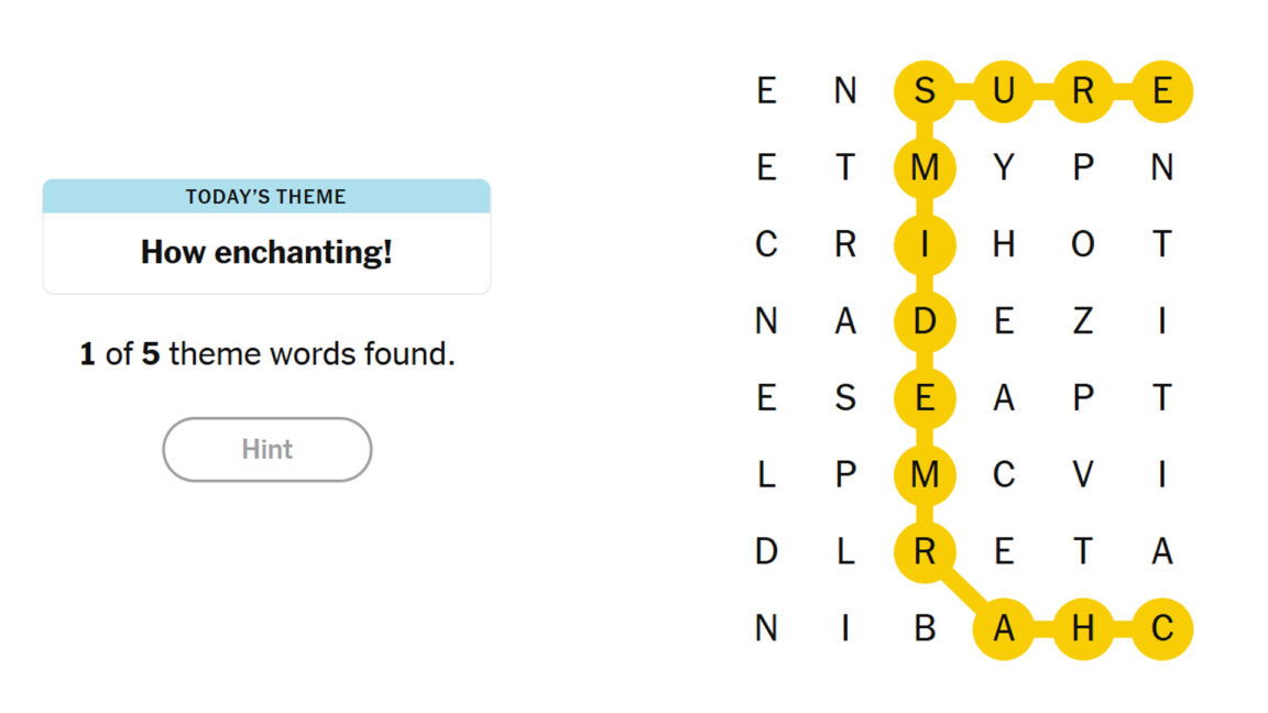 NYT Strands Hints and Answers for Today (November 9, 2025)