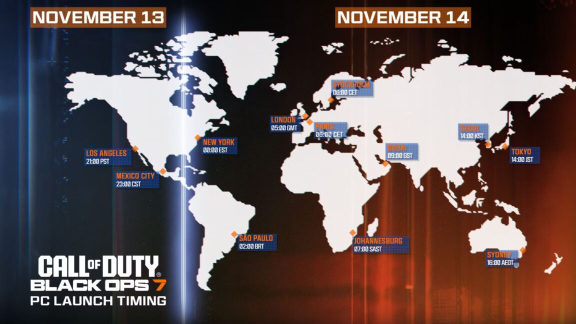 When Can You Play Call of Duty: Black Ops 7 In Your Region? Global ...