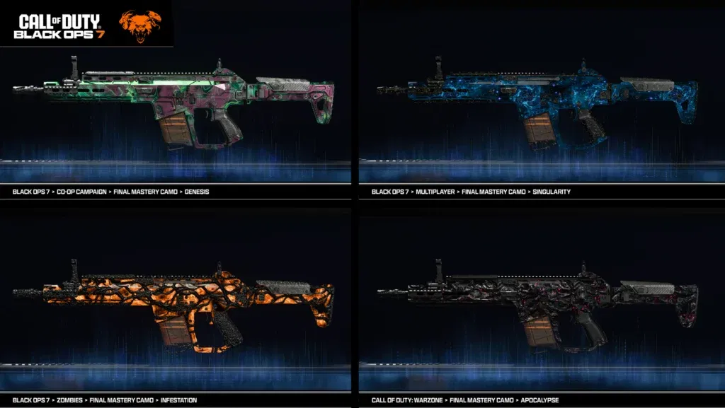 All Call of Duty: Black Ops 7 Mastery Camos (& How to Unlock Them)