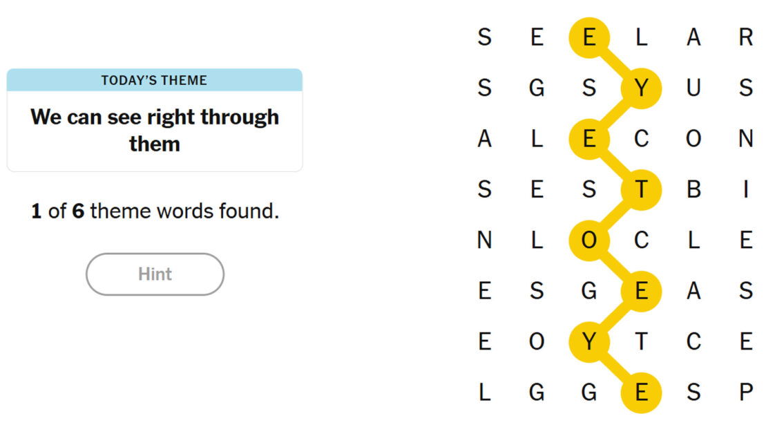 NYT Strands Hints and Answers for Today (November 15, 2025)
