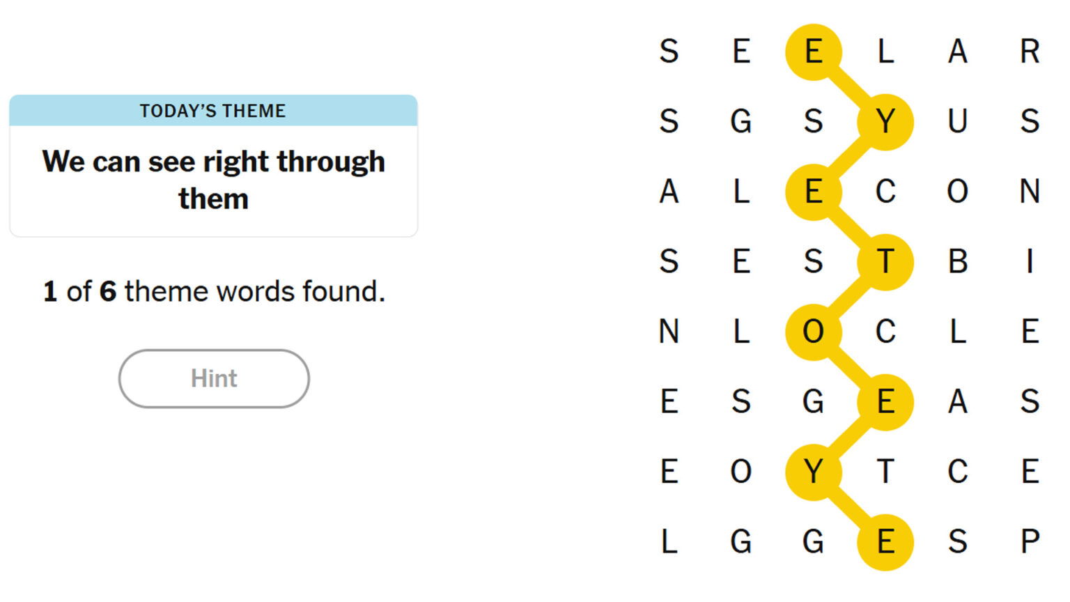 NYT Strands Hints and Answers for Today (November 15, 2025)