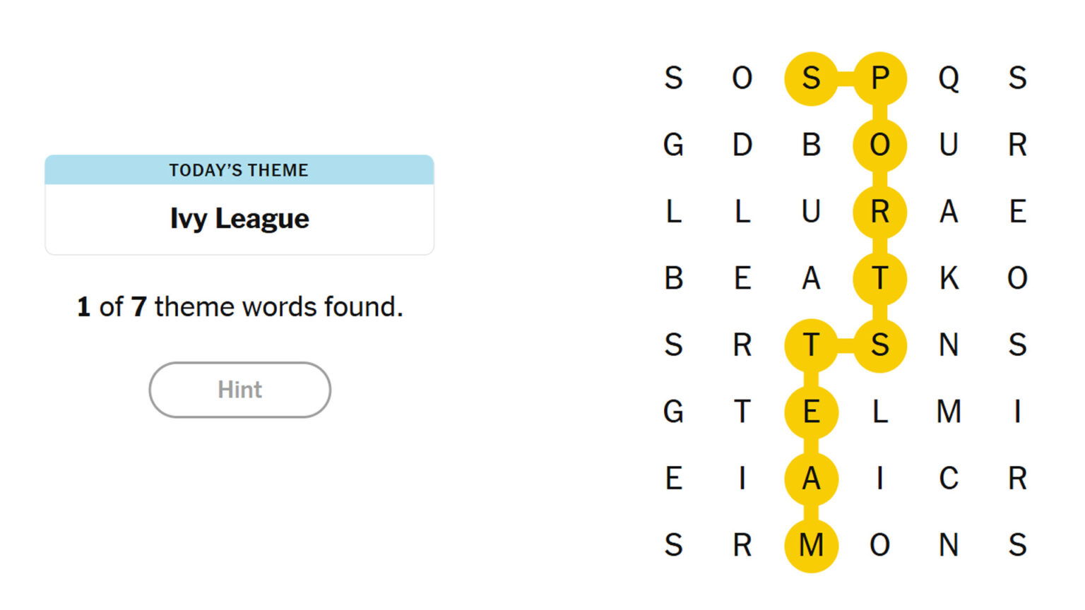 NYT Strands Hints and Answers For Today (November 22, 2025)