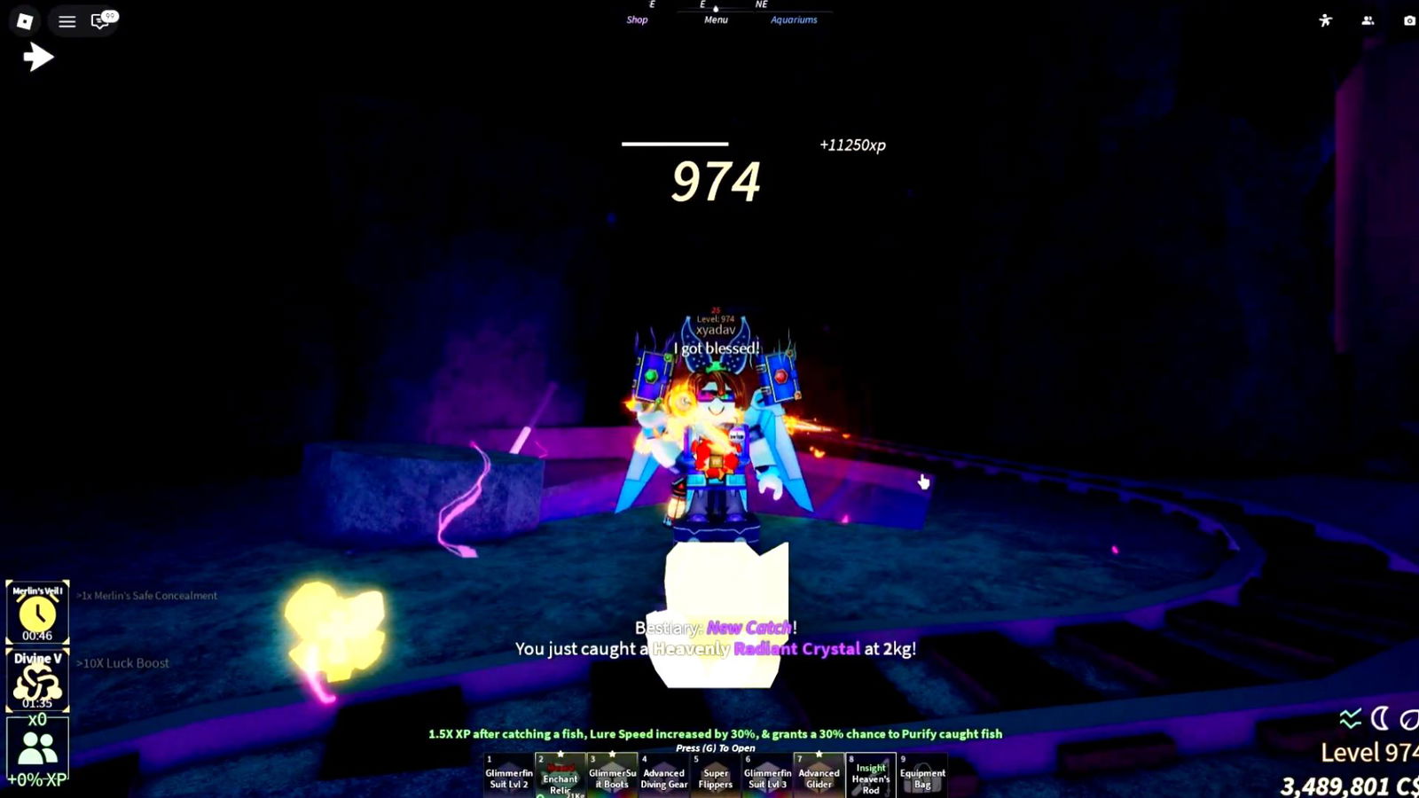 How To Get a Radiant Crystal in Fisch?