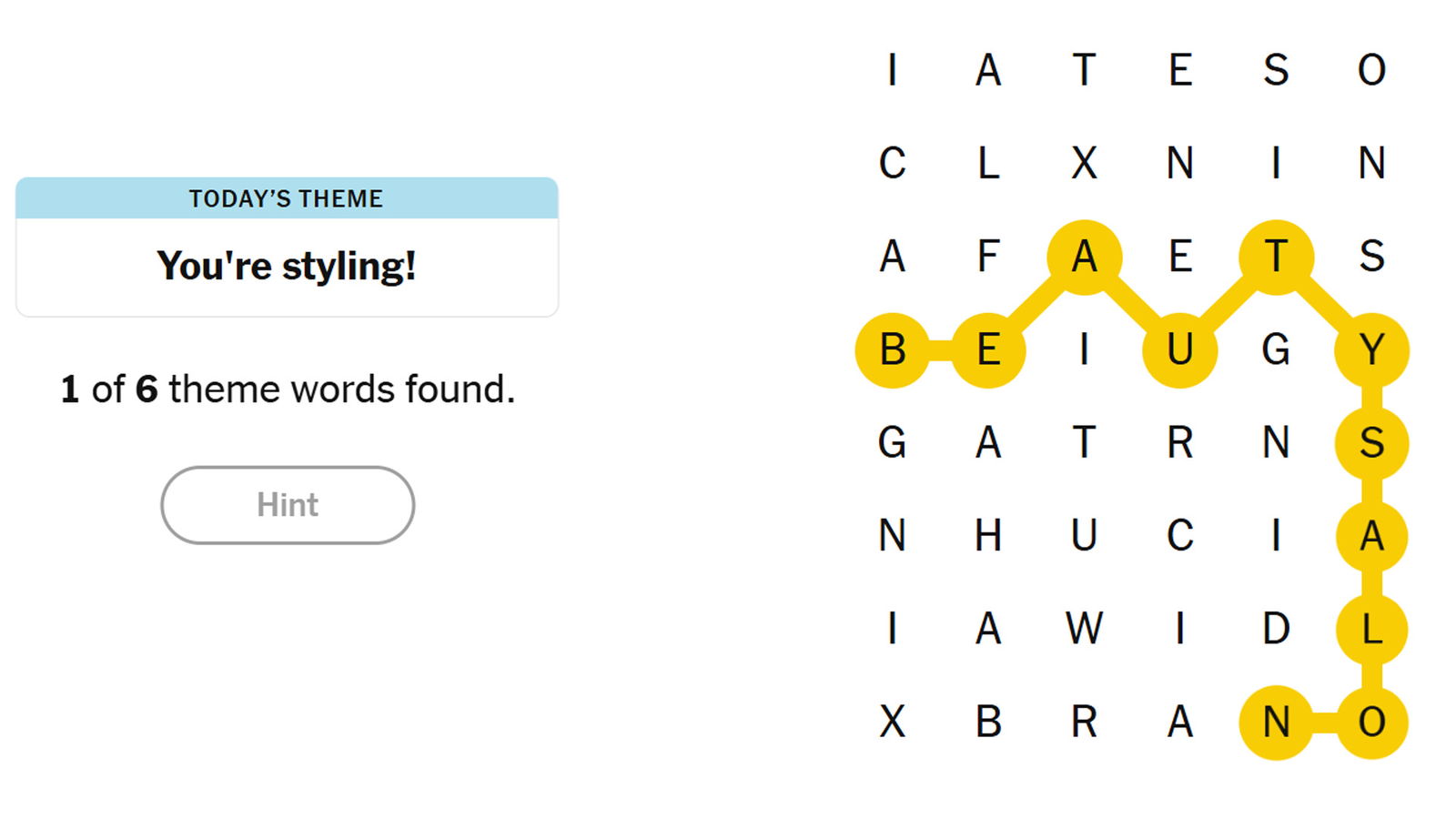 NYT Strands (You’re Styling!) Hints and Answers for Today (December 7 ...